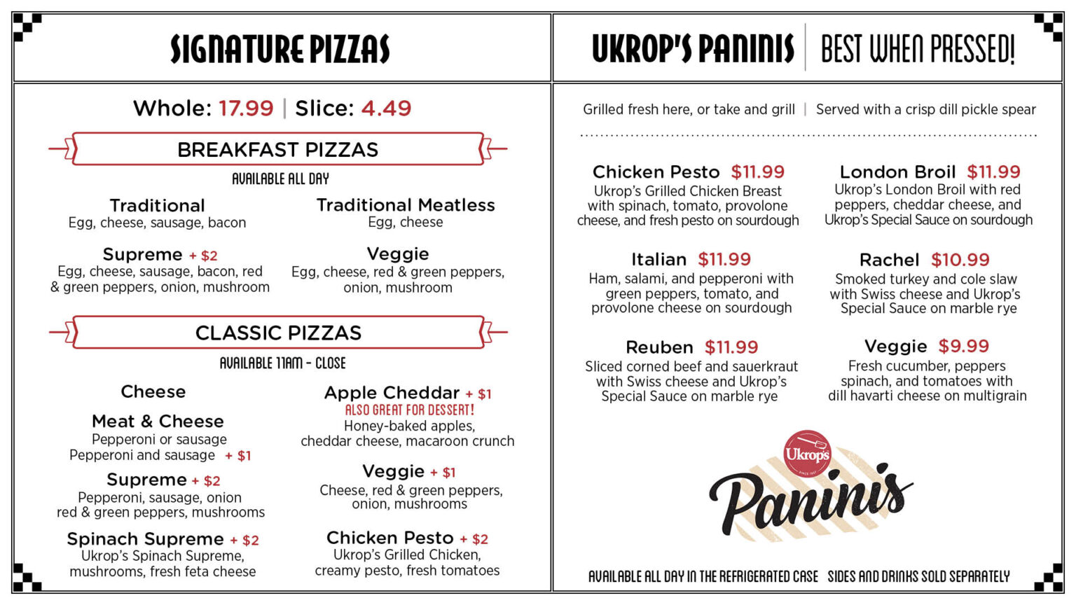 Hot Foods Menu - Ukrop's Homestyle Foods